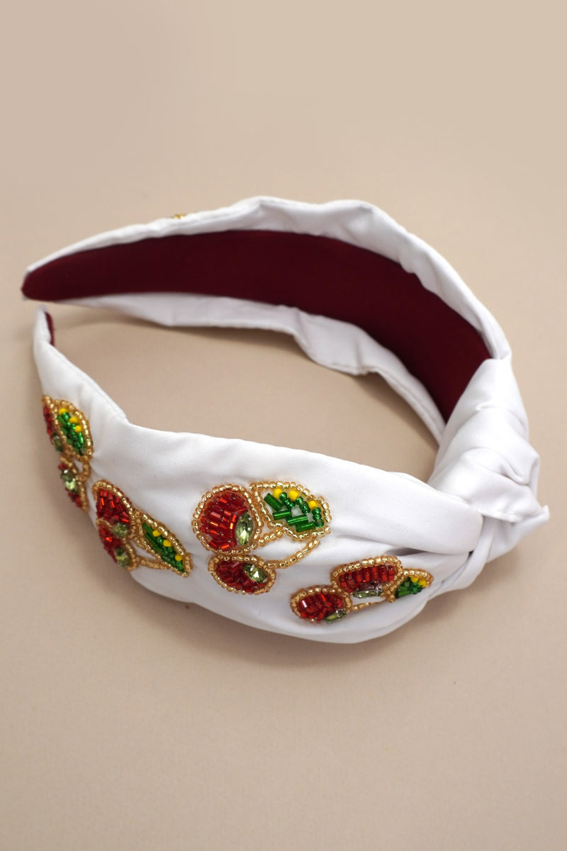 CHERRY SEED BEAD HEADBAND | 91HB5801 – JOSSLYN by Wall to Wall